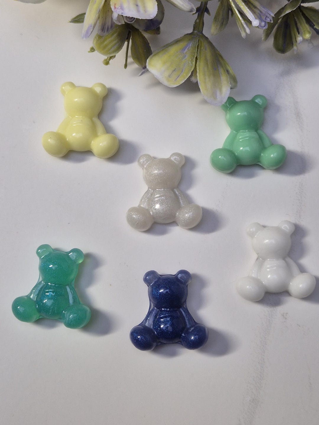 Handmade Mini Bear Fridge Magnet - Cute Epoxy Resin Bear Decoration ...