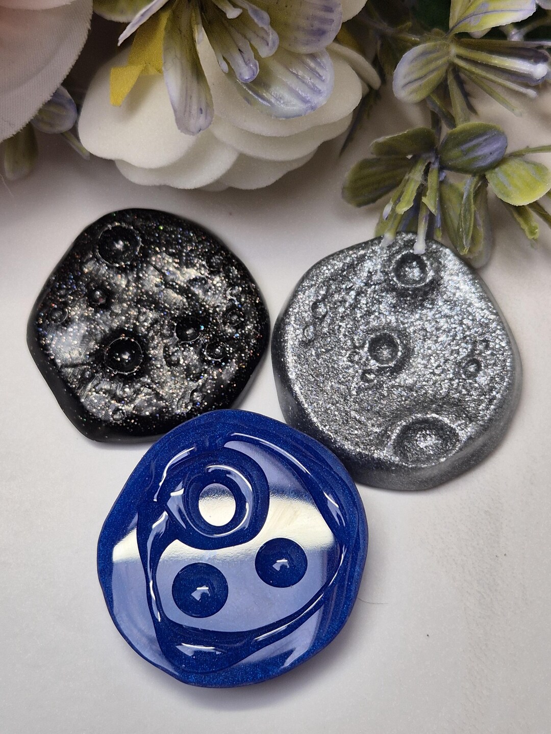 Set of 2 Stim Toys Moon Stimming Fidget for on the Go Tactile Aid ASMR ...