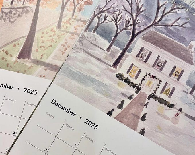 2025 Watercolor Calendar (mini - 11 X 7 Inch) - Etsy