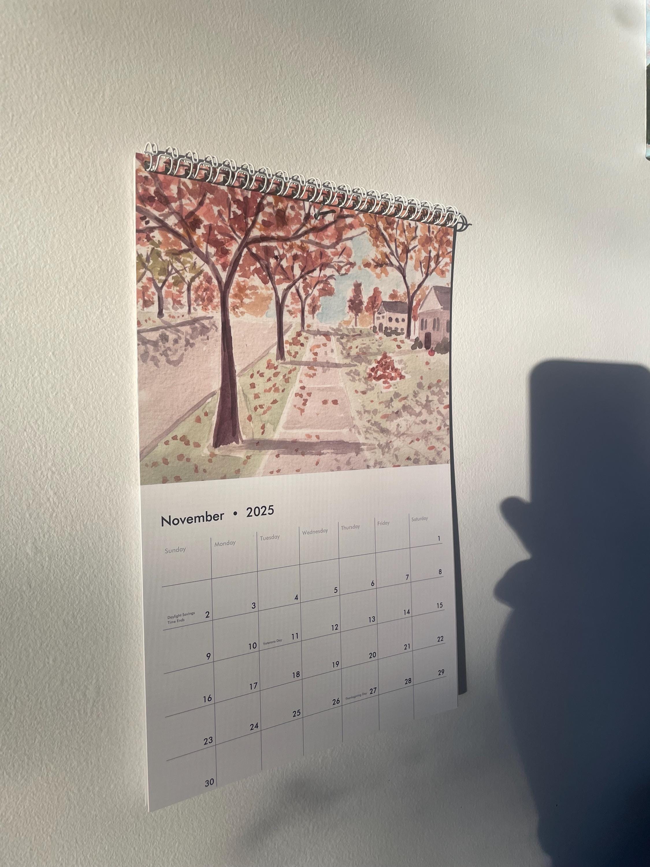 2025 Watercolor Calendar mini 11 X 7 Inch - Etsy UK