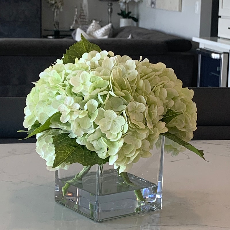 Hydrangeas in Vase - Etsy