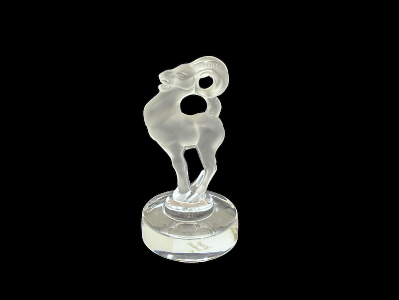 Lalique Ram Crystal Paperweight - Vintage - Etsy
