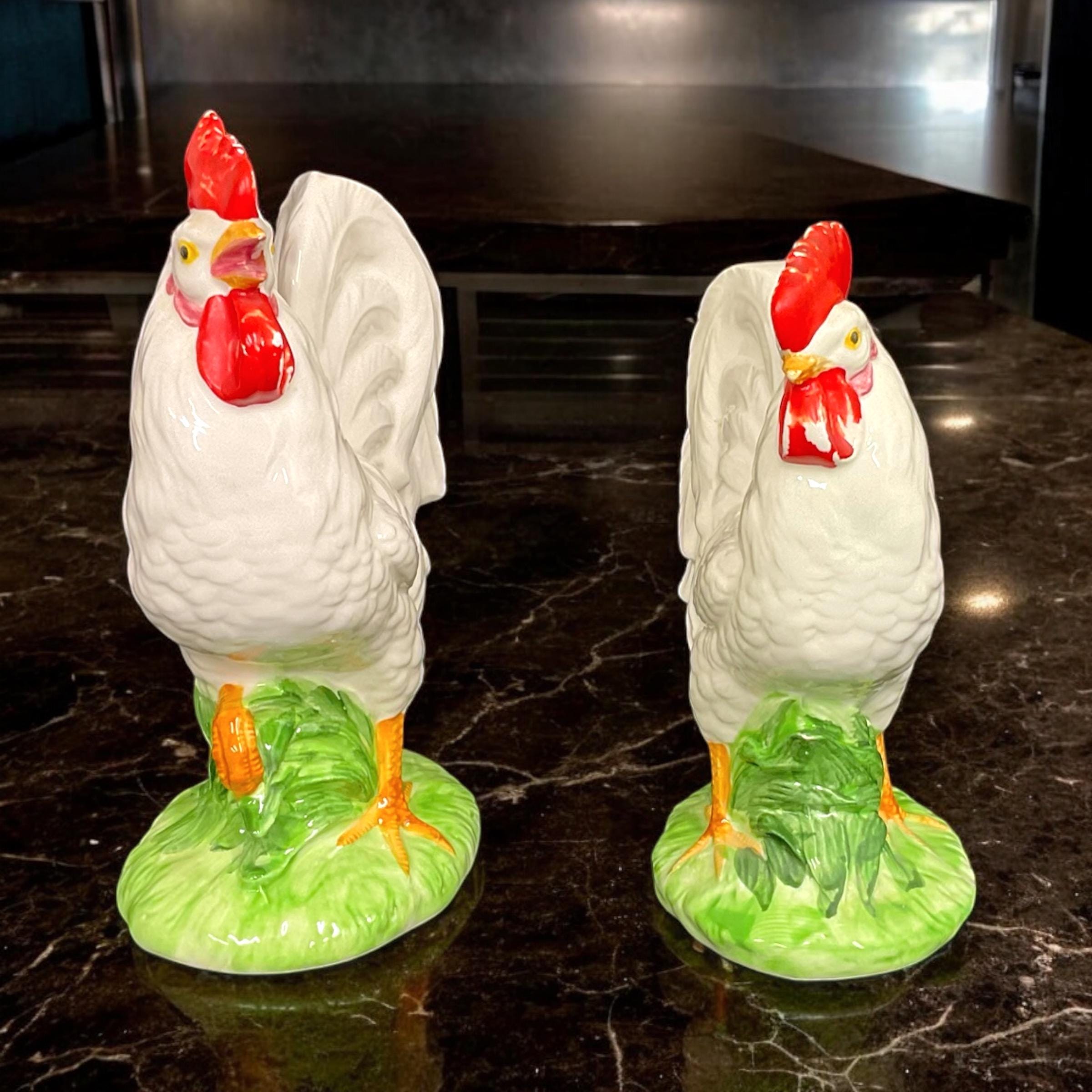 Lefton Vintage Hen and Rooster 7” Tall 1 Pair - Etsy
