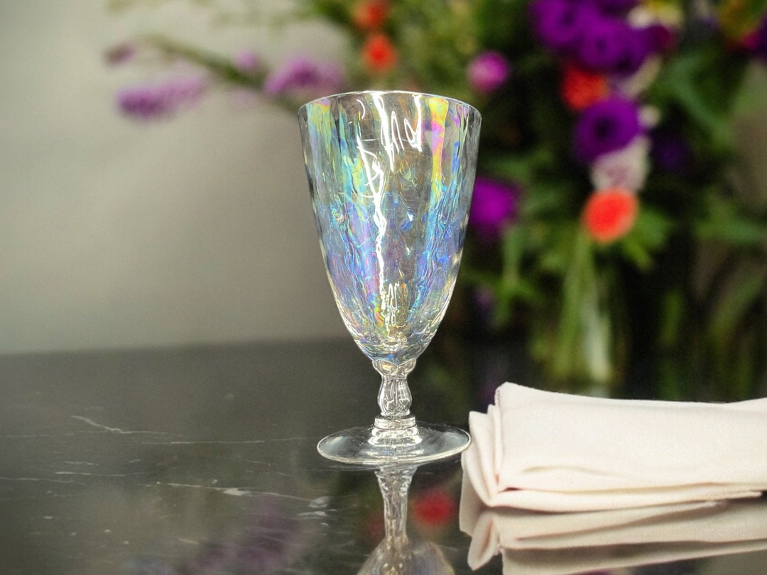 Fostoria Iridescent Pearl Iced Tea 6 1/4 - Etsy