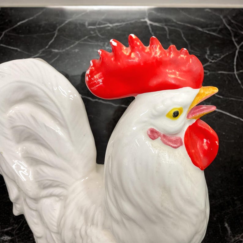 Lefton Vintage Hen and Rooster 7” Tall 1 Pair - Etsy