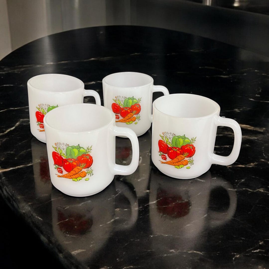Glasbake Mug With Vegetables Sold Individually - Etsy
