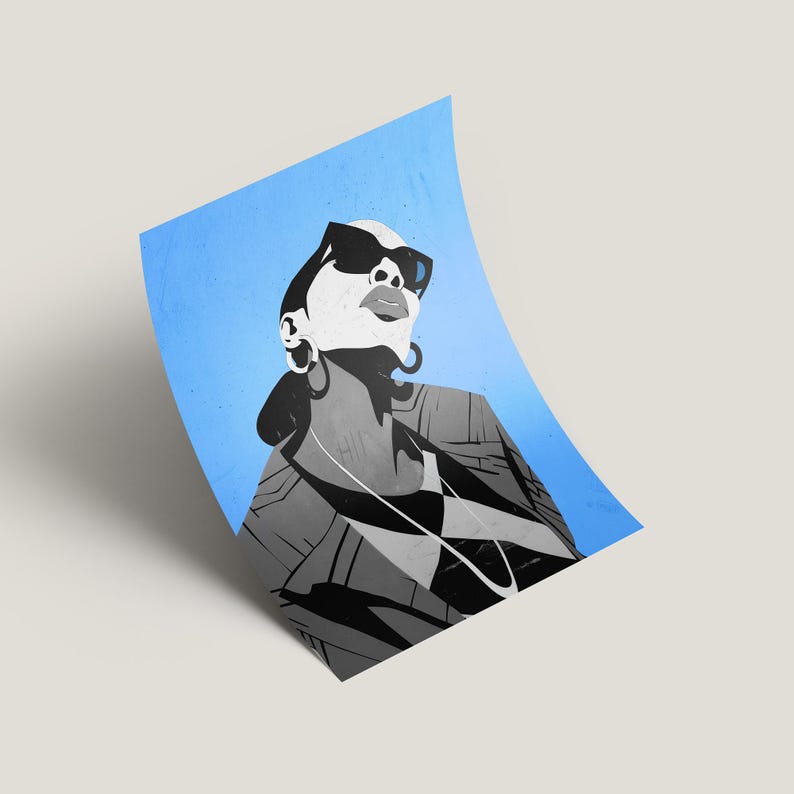 Rosa Parks Poster, Civil Rights Icon Art, Inspirational Wall Decor ...