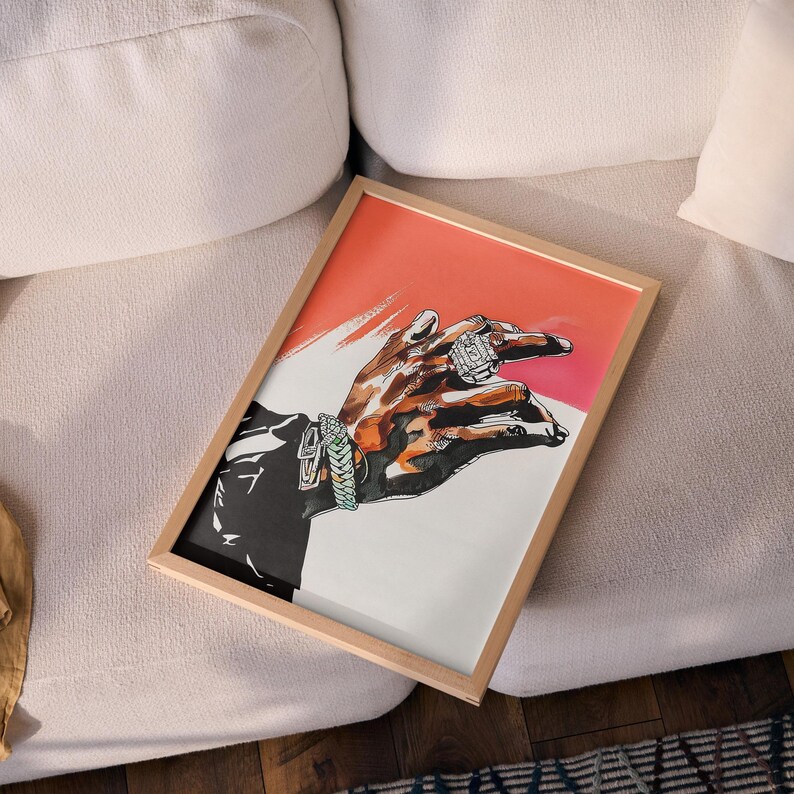 Hip Hop Poster, Jewelry and Chains, Street Art Print, Modern Urban Wall ...