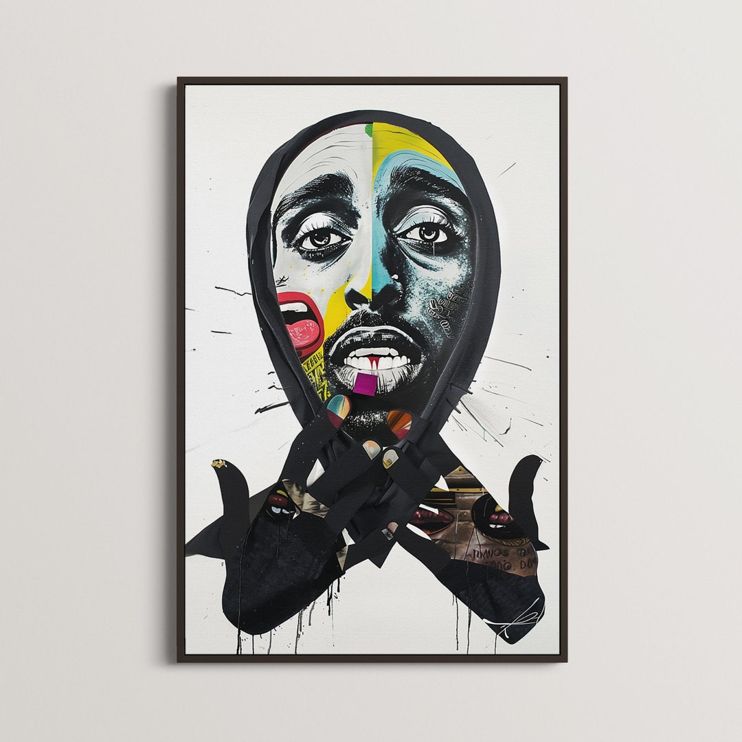 Abstract Hip Hop Art, Rap Icon Poster, Hypebeast Street Art Print ...