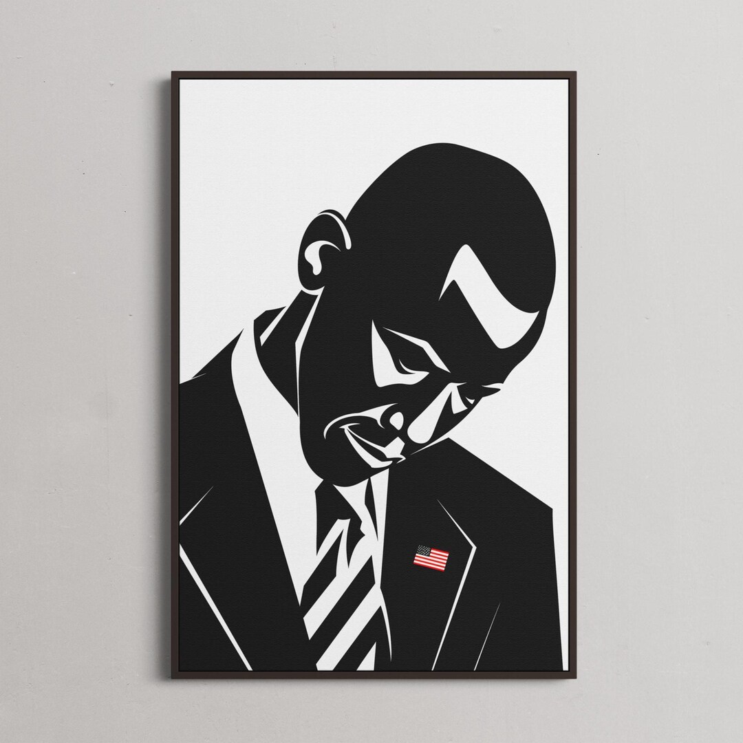 Barack Obama Poster, Inspirational Leader Art, Presidential Wall Decor ...