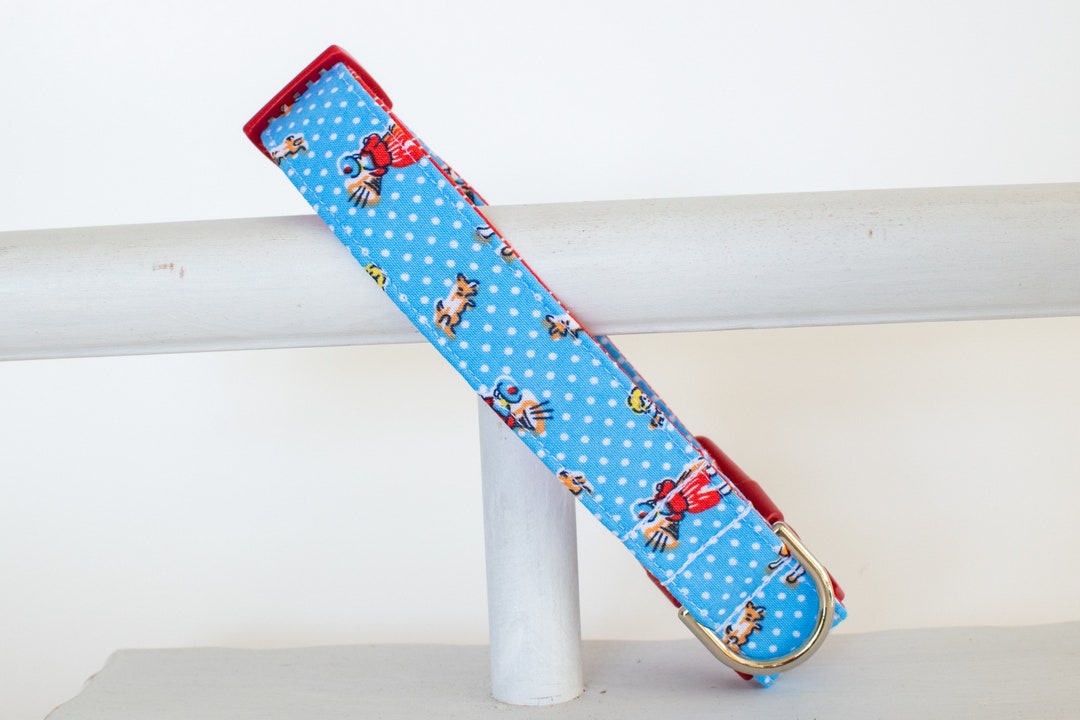 Novelty Print Polka Dot Dog Collar - Handmade USA - Etsy