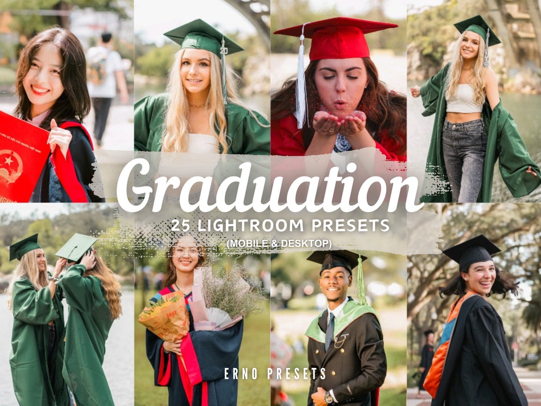 25 Graduation Lightroom Presets, 25 Different Lightroom Presets ...
