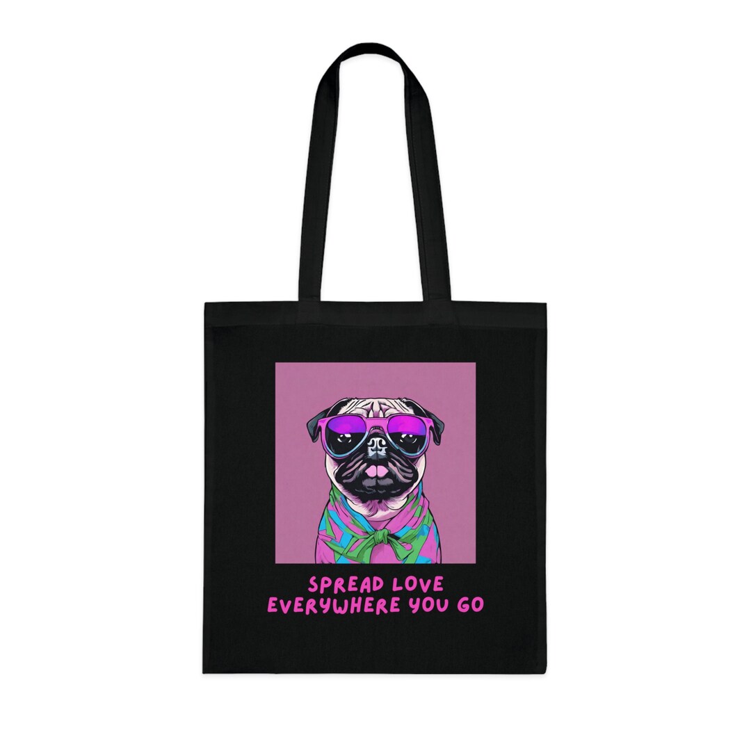 Pug Lover Gift Dog Mom Bag Funny Cat Owner Gift Pug Bag Cute Funny Bag ...
