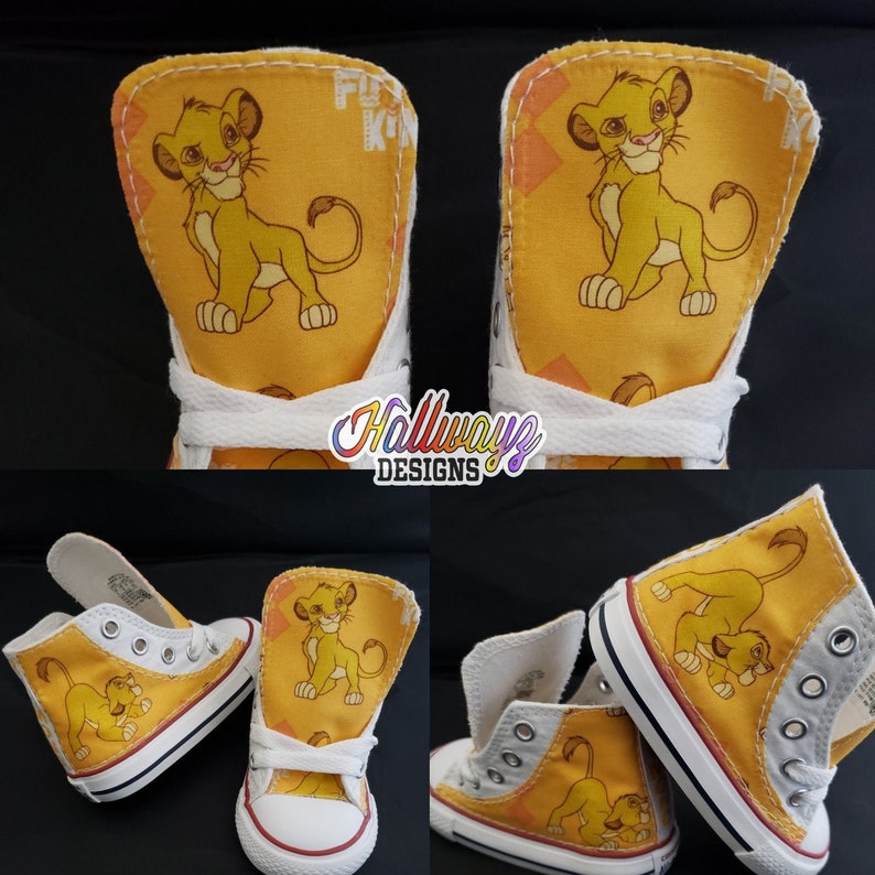 Custom Lion King Simba Converse Sneakers - Personalized Birthday Shoes ...
