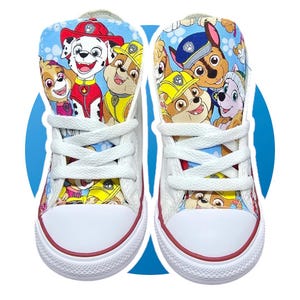 Custom Paw Patrol Converse Sneakers: Handmade Birthday Gift - Etsy
