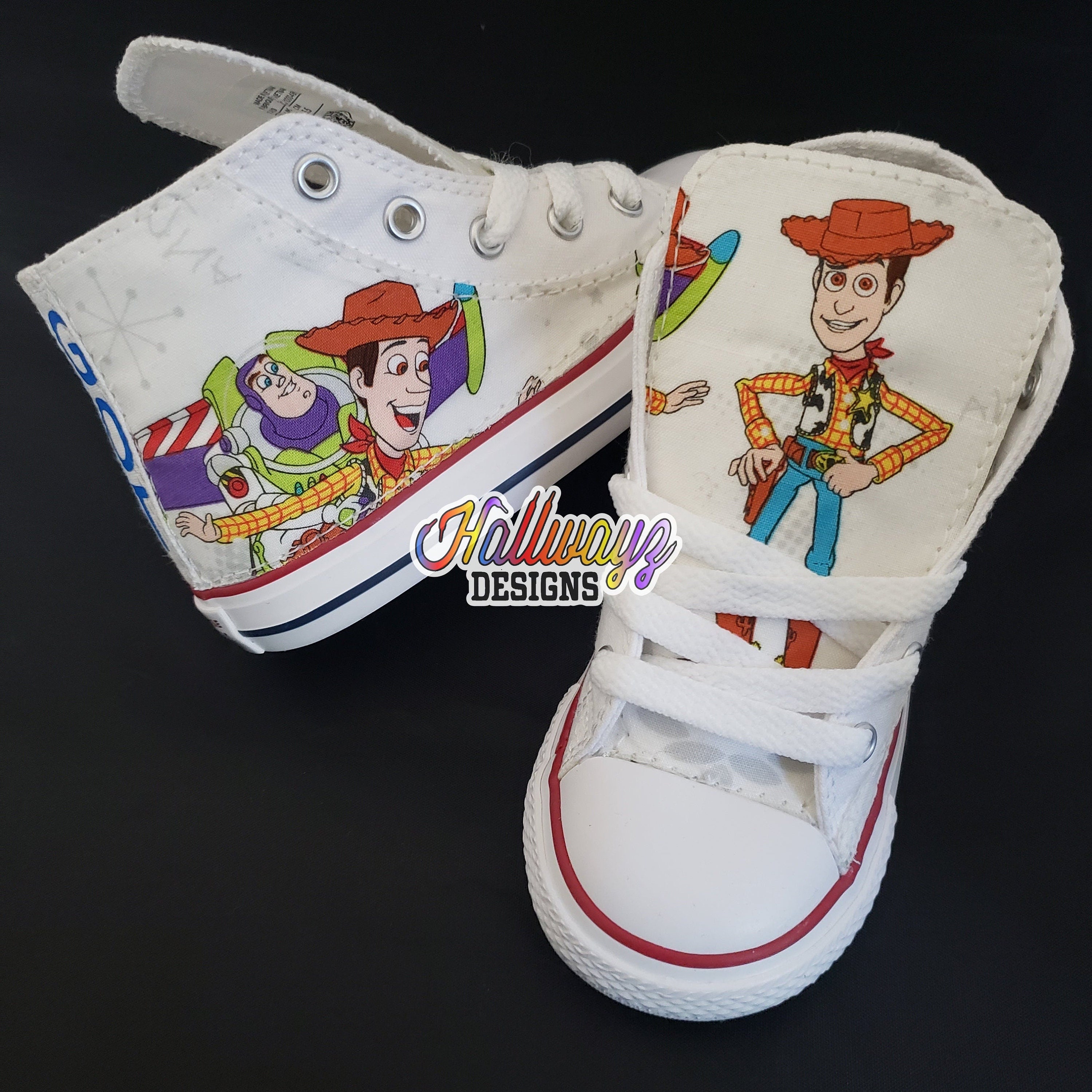 Custom Toy Story Buzz and Woody Converse Shoes - Etsy