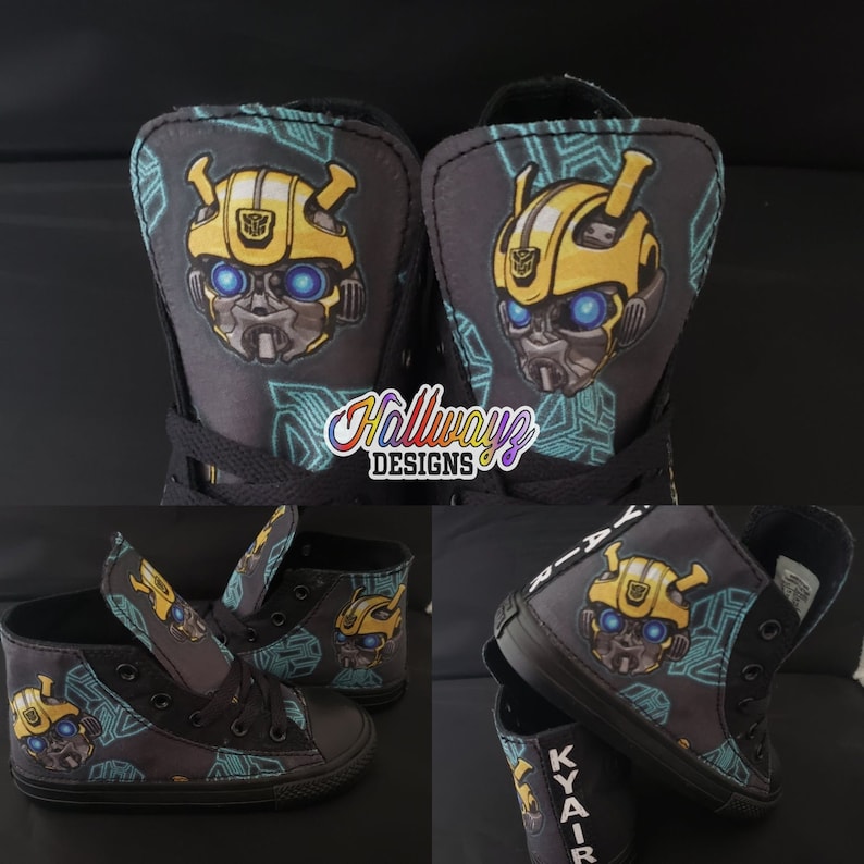 Custom Transformers Bumblebee Converse Shoes - Etsy