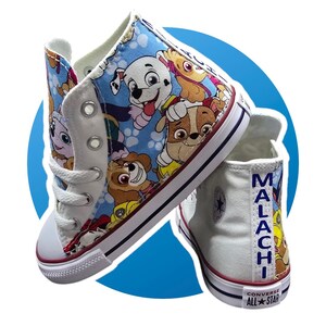 Custom Paw Patrol Converse Sneakers: Handmade Birthday Gift - Etsy