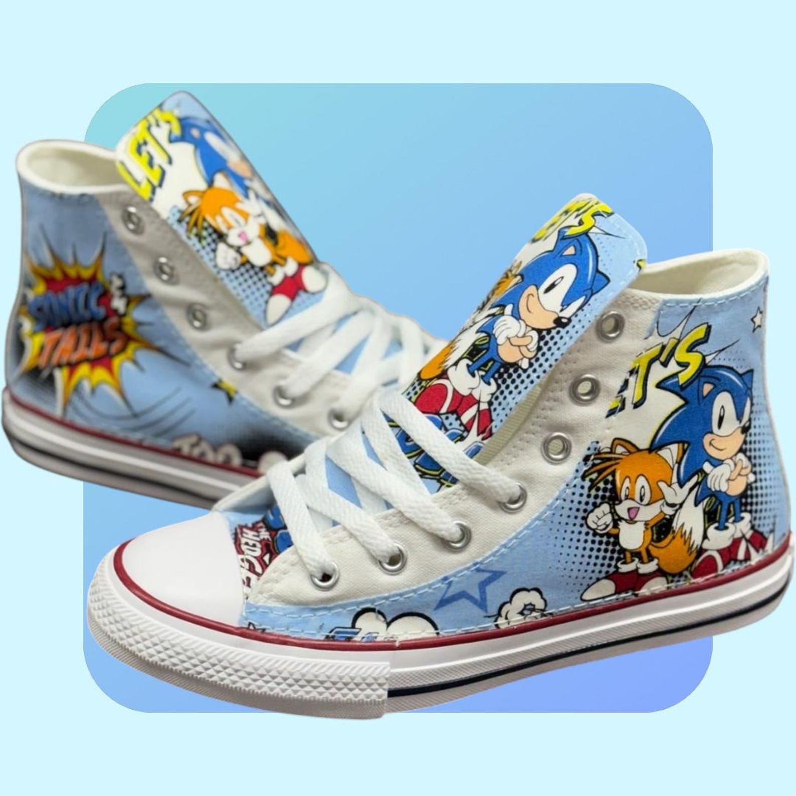 Sonic the Hedgehog Converse Shoes: Custom Birthday Sneakers - Etsy
