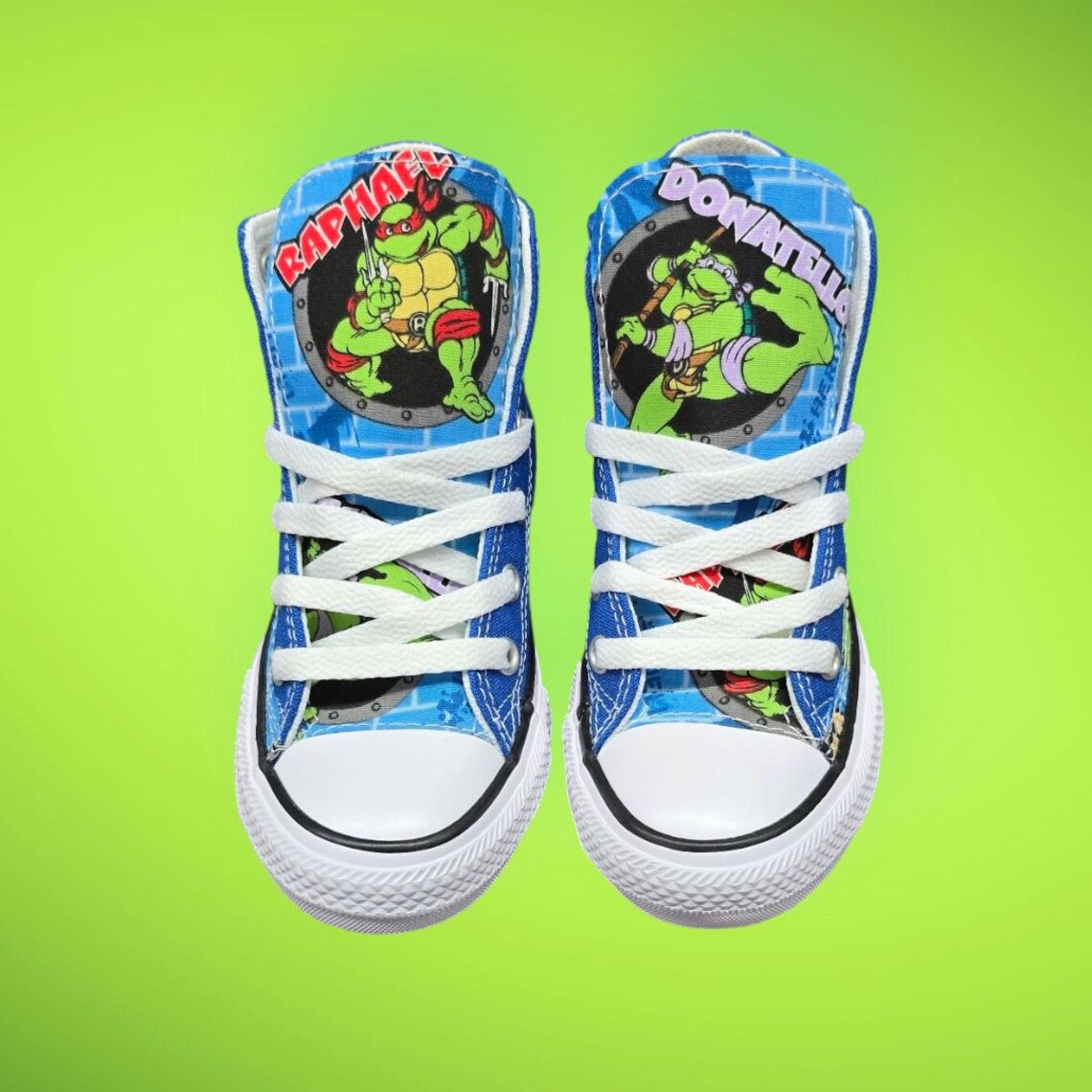 Custom TMNT Converse Sneakers: Personalized Birthday Gift - Etsy