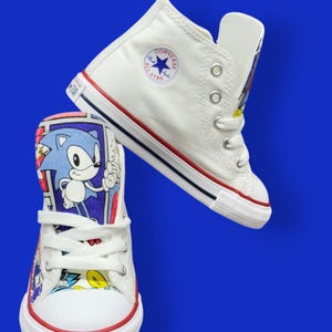 Sonic & Knuckles Converse Sneakers: Custom Birthday Gift - Etsy