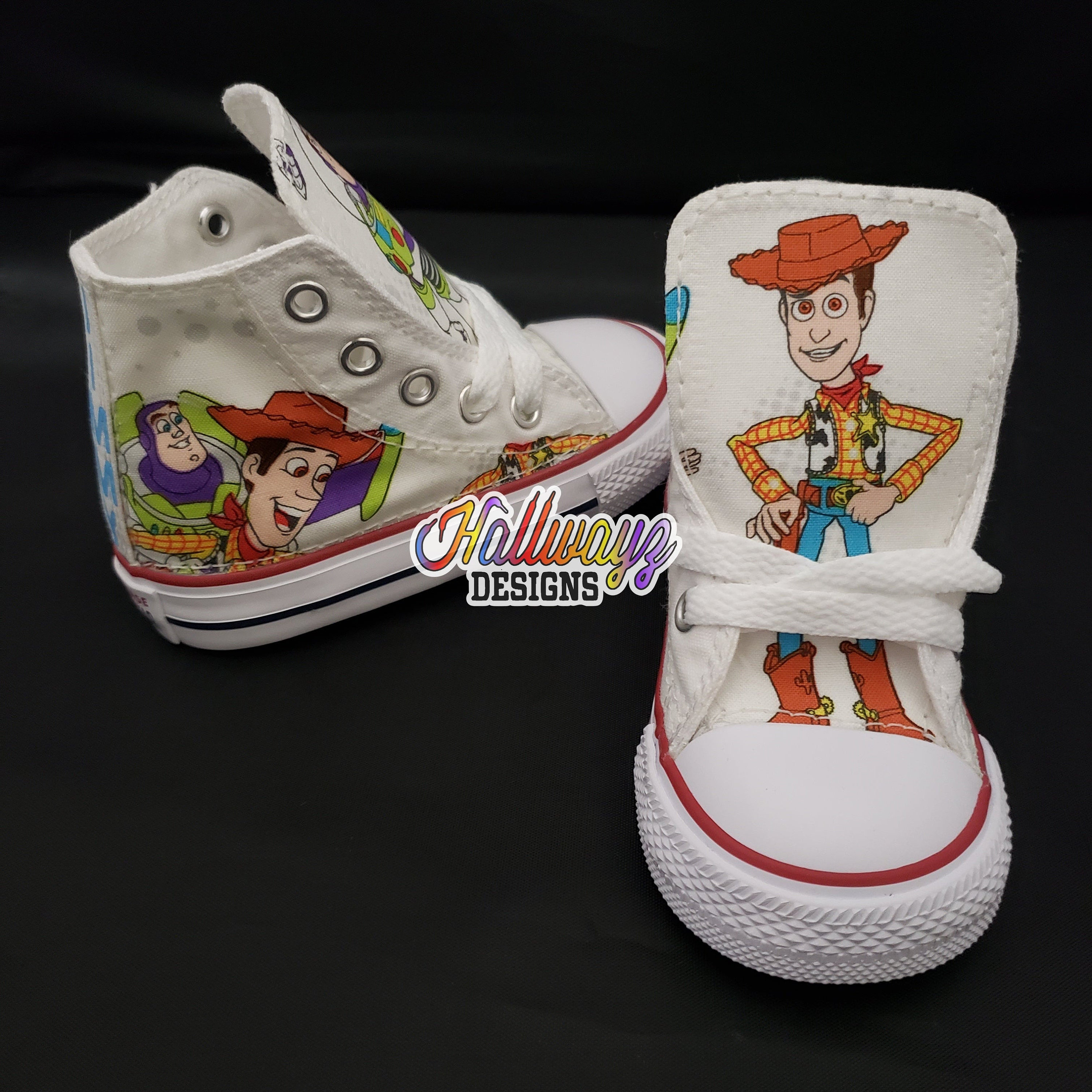 Custom Toy Story Buzz and Woody Converse Shoes - Etsy