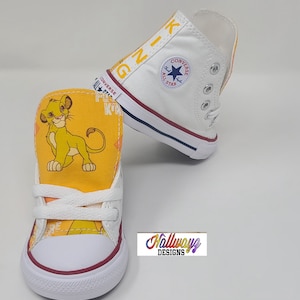 Custom Lion King Simba Converse Sneakers - Personalized Birthday Shoes ...