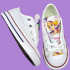 Personalized Paw Patrol Converse Sneakers: Skye & Everest Birthday ...