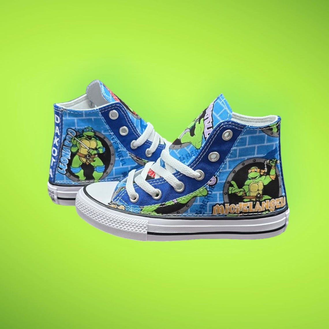 Custom TMNT Converse Sneakers: Personalized Birthday Gift - Etsy