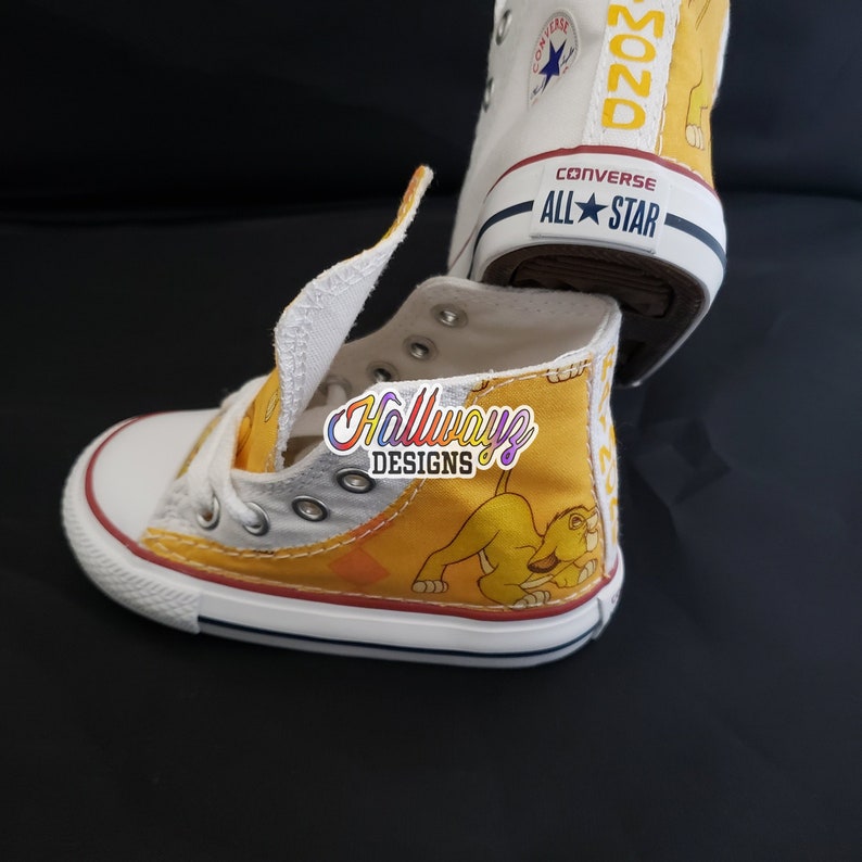 Custom Lion King Simba Converse Sneakers - Personalized Birthday Shoes ...