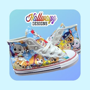 Custom Paw Patrol Converse Sneakers: Handmade Birthday Gift - Etsy