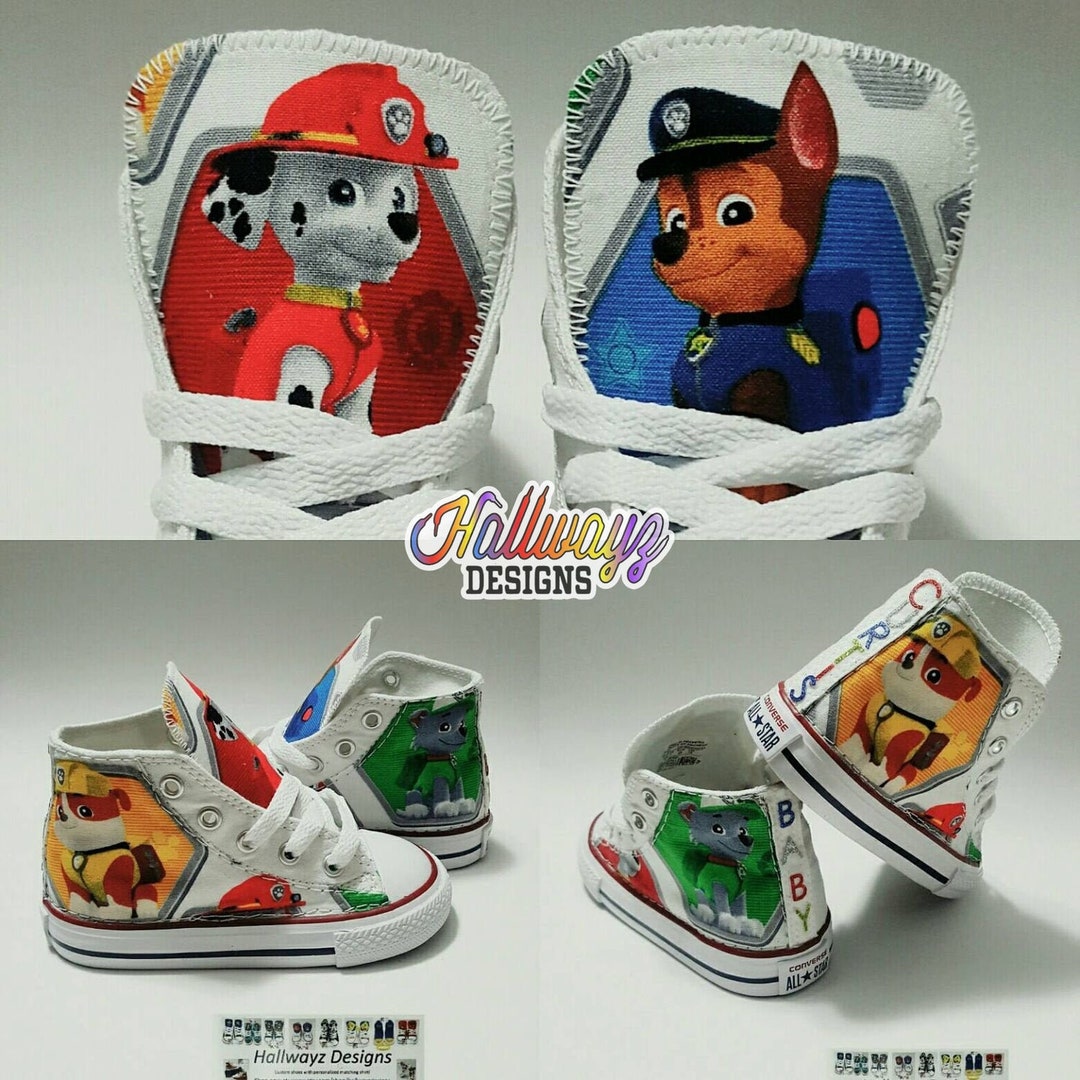 Custom Paw Patrol Converse Sneaker Toddler Birthday Shoe by Hallwayz ...