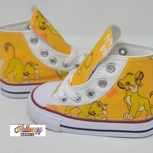 Custom Lion King Simba Converse Shoes Birthday Sneaker Personalized ...