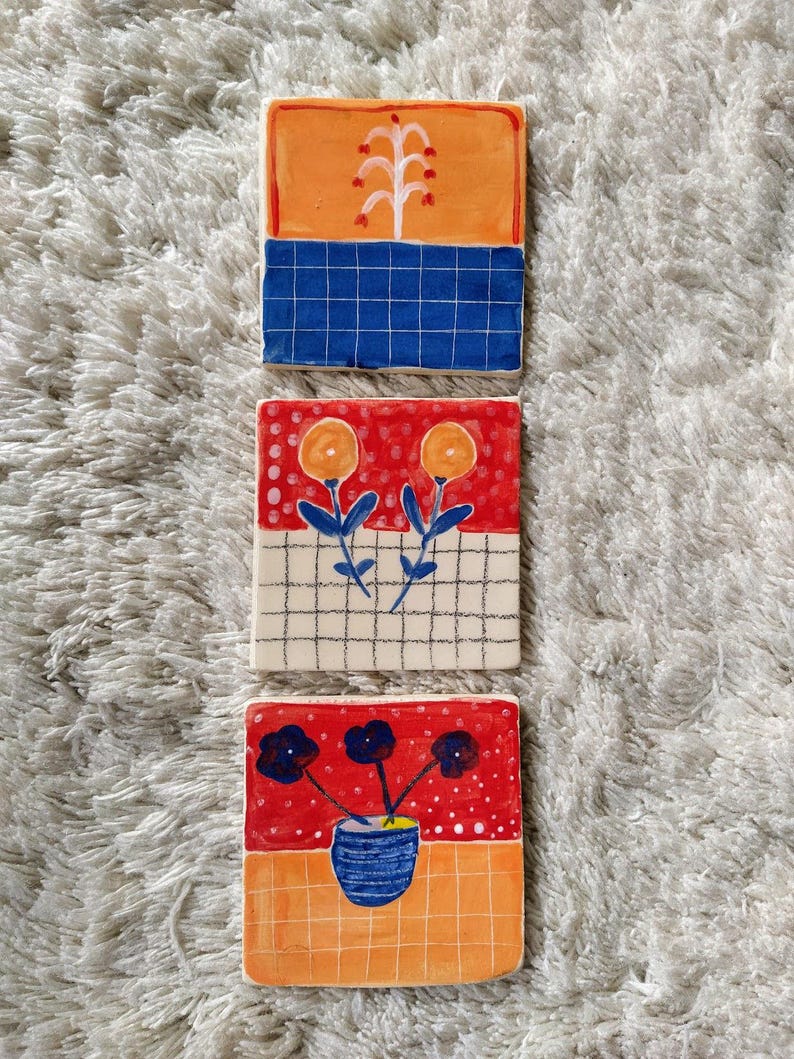 Ceramic Tiles, Hand-painted, Decoration, Decorative Tile, Art ...