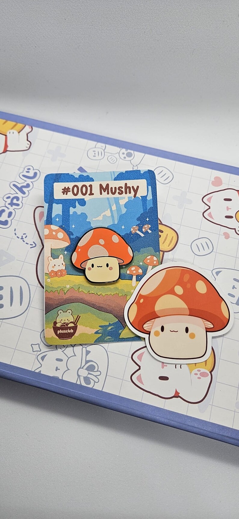 Cute Mushroom Hard Enamel Pin - Etsy
