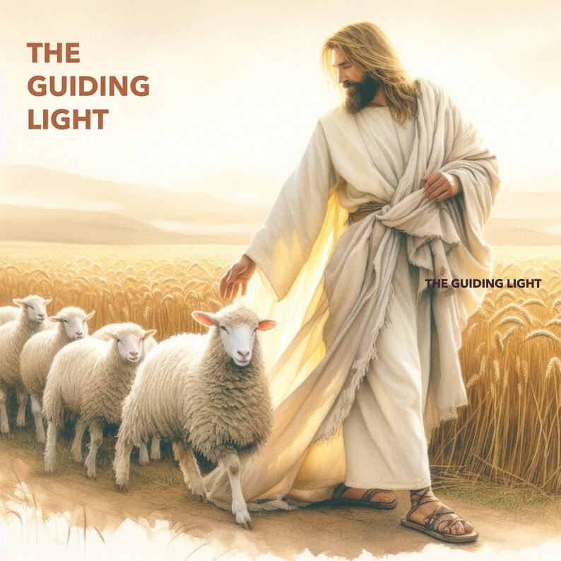 The Guiding Light, Christian Art Bundle Set of 3, Jesus Art Digital ...