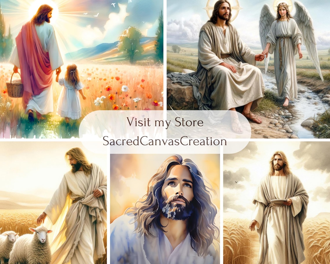 The Lord's Prayer Wall Art, Our Father Prayer Art Printable, Bible ...