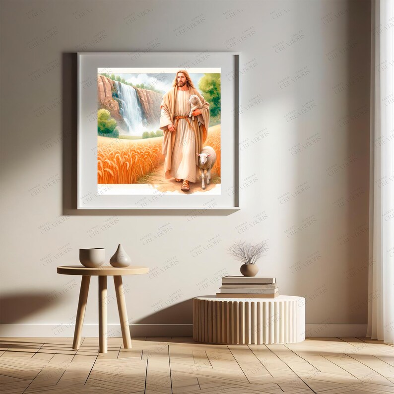 Jesus Art Digital Portrait, Christian Art, Sacred, Inspirational and ...