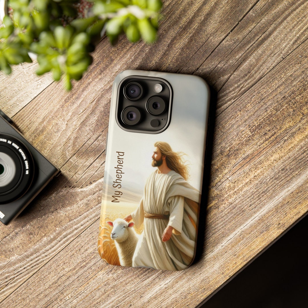 My Shepherd Jesus Phone Case, Embrace Your Faith: Jesus Christ-themed ...