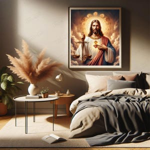 Jesus Our Judge, Christ Wall Art, Our Father Judge Art Printable, Bible ...