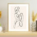 Abtstract Woman Line Art, Abstract Woman Body Line Drawing, Feminist ...