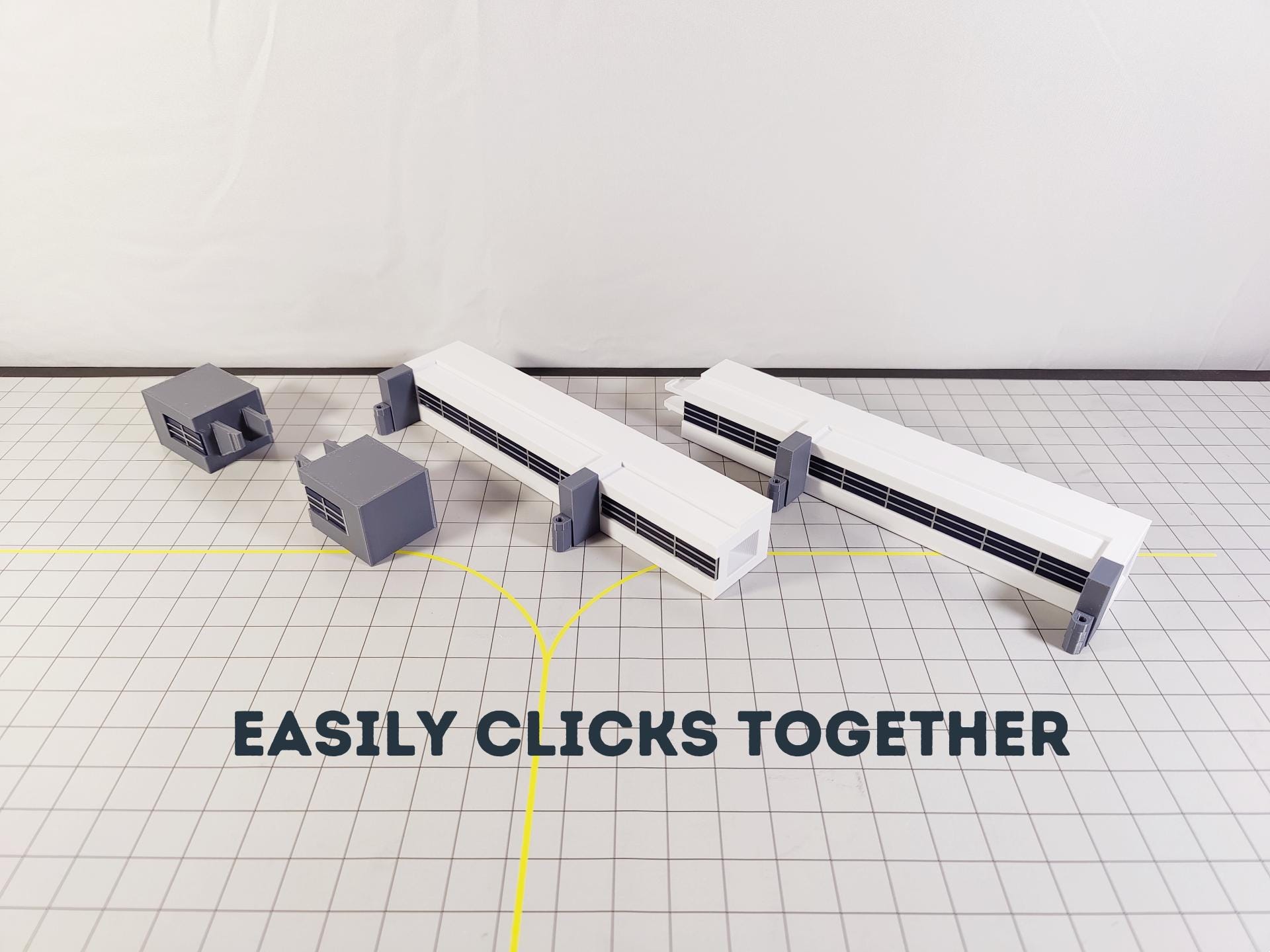 REGIONAL AIRPORT TERMINAL Building + Extending Bridges Model 1:400 ...