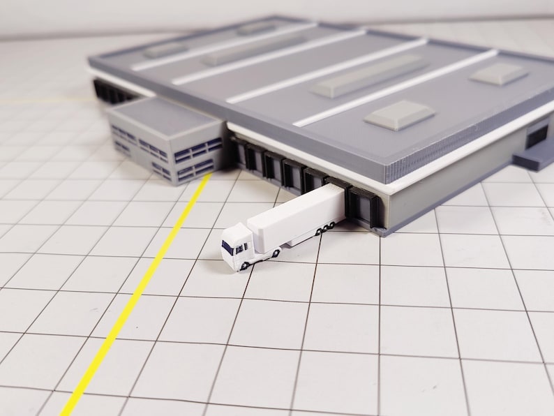 CARGO TERMINAL Building Facility Airport Aircraft GSE Model 1:400 Scale ...