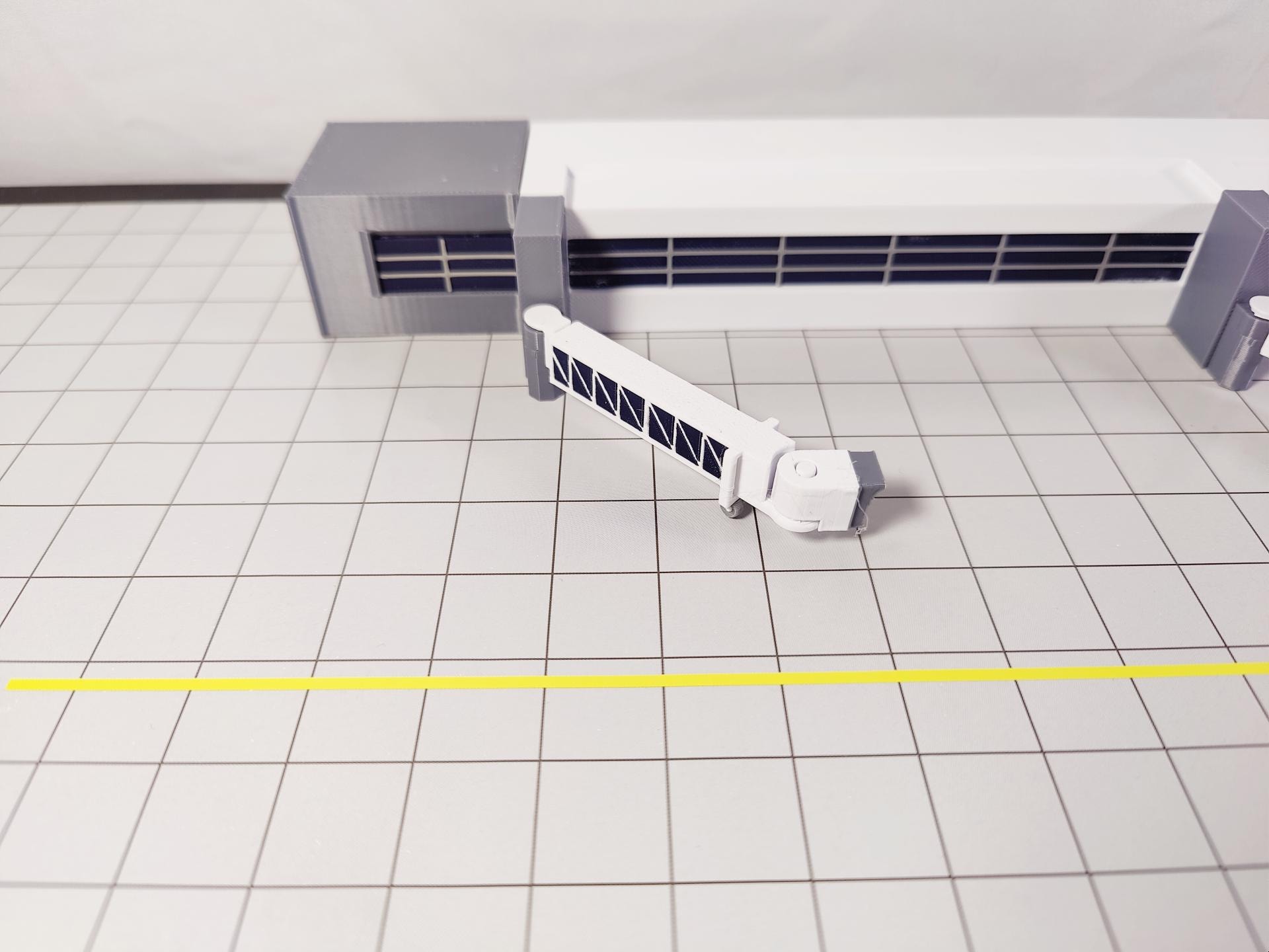 REGIONAL AIRPORT TERMINAL Building + Extending Bridges Model 1:400 ...