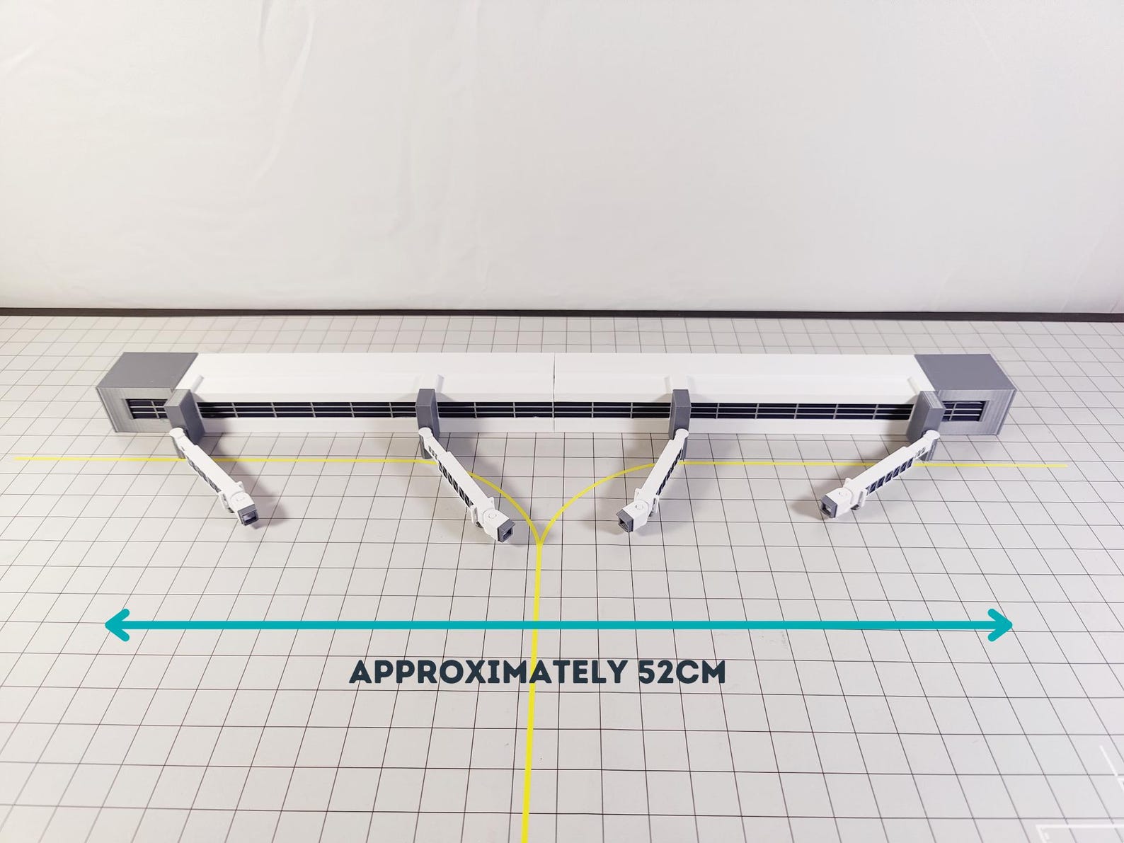 REGIONAL AIRPORT TERMINAL Building + Extending Bridges Model 1:400 ...