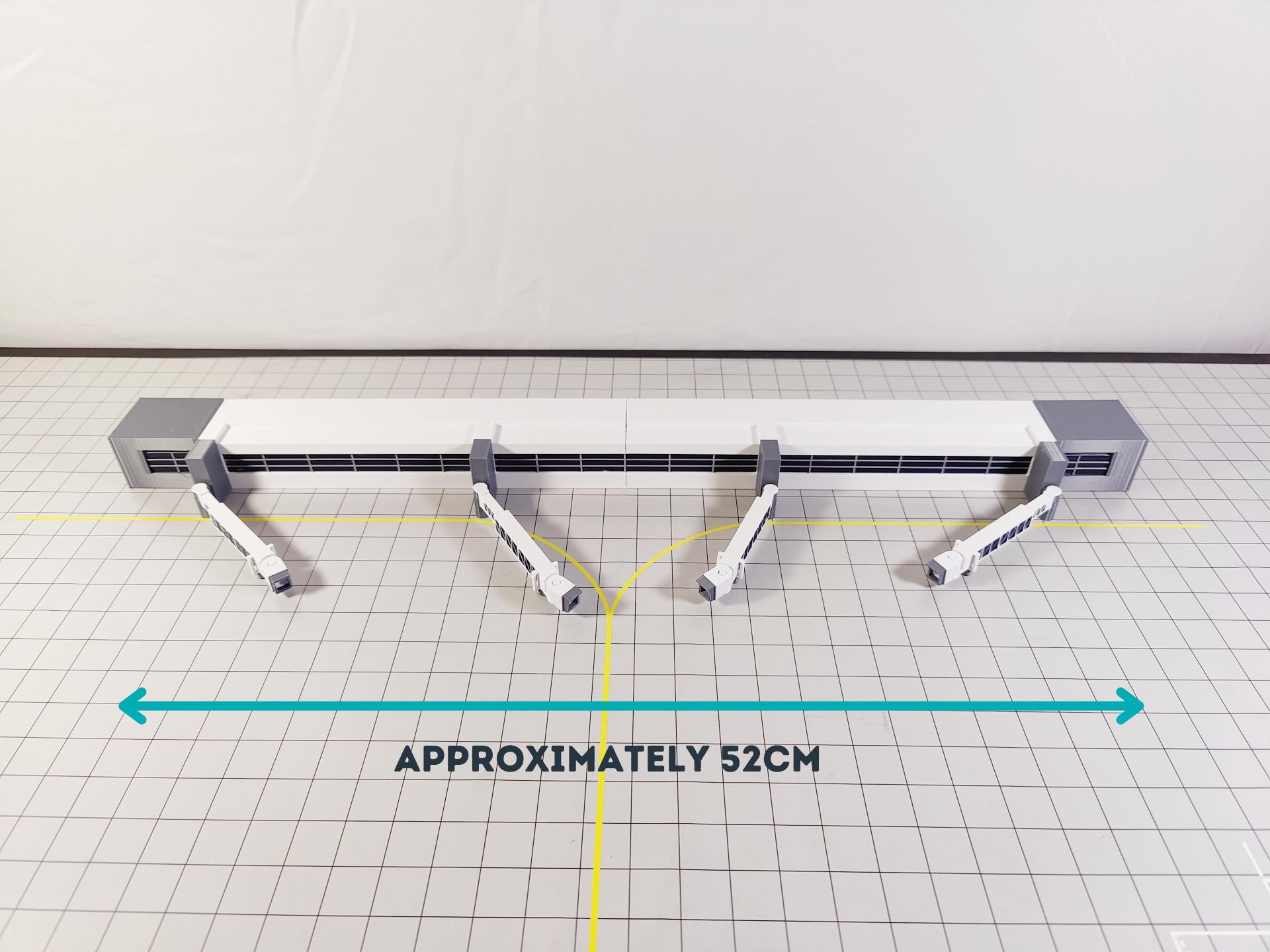 REGIONAL AIRPORT TERMINAL Building + Extending Bridges Model 1:400 ...