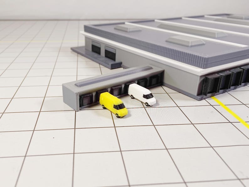 CARGO TERMINAL Building Facility Airport Aircraft GSE Model 1:400 Scale ...