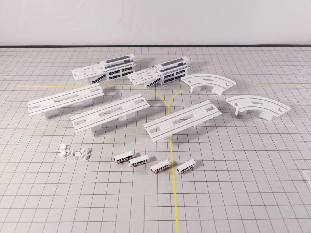 Airport APM AUTOMATED People Mover Sky Train Model 1:400 Scale Airport ...