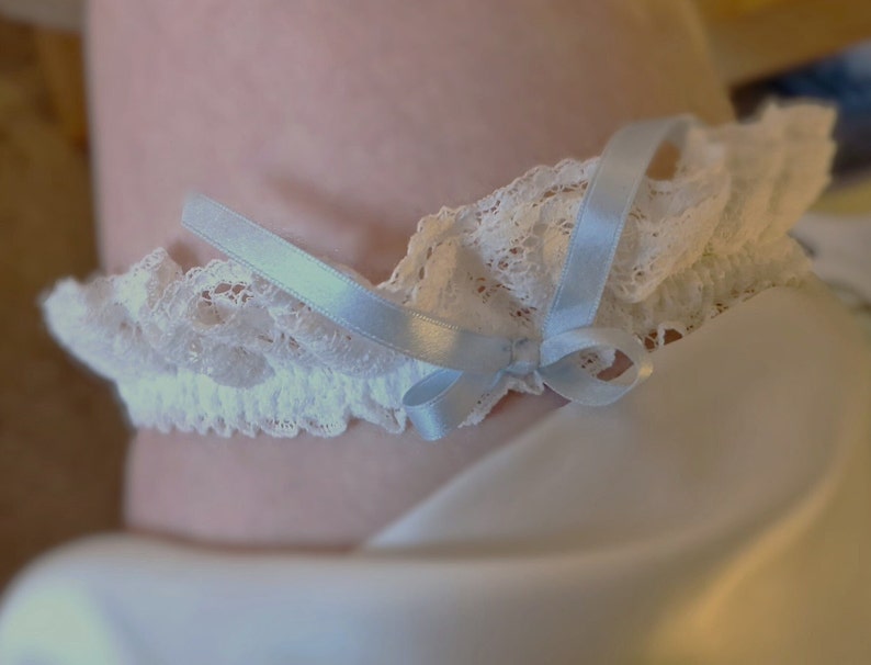Lace 'something Blue' Wedding Garter - Etsy UK