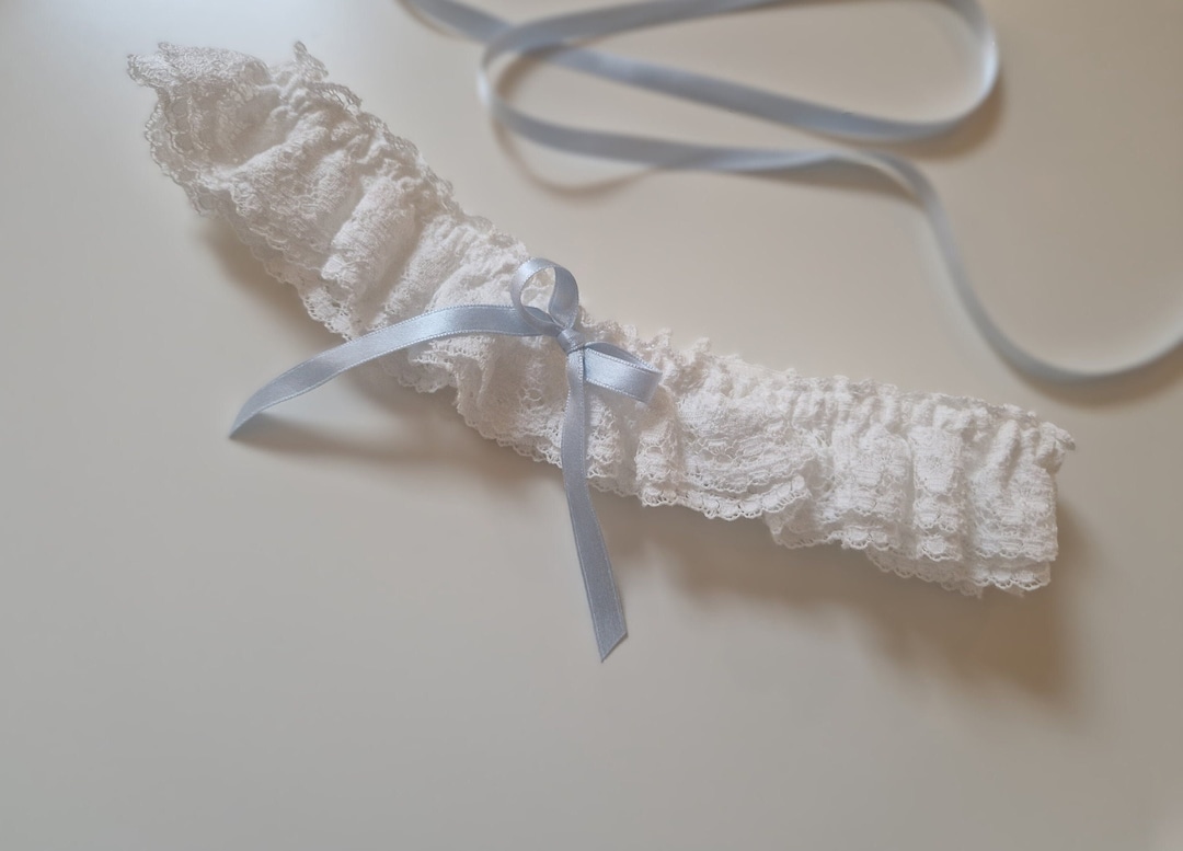 Lace 'something Blue' Wedding Garter - Etsy UK